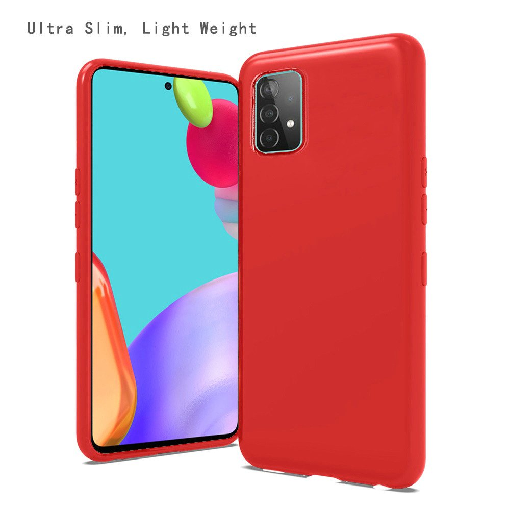 Case for Samsung Galaxy A52 5G Hybrid Soft Silicone Rubber Gummy TPU ...
