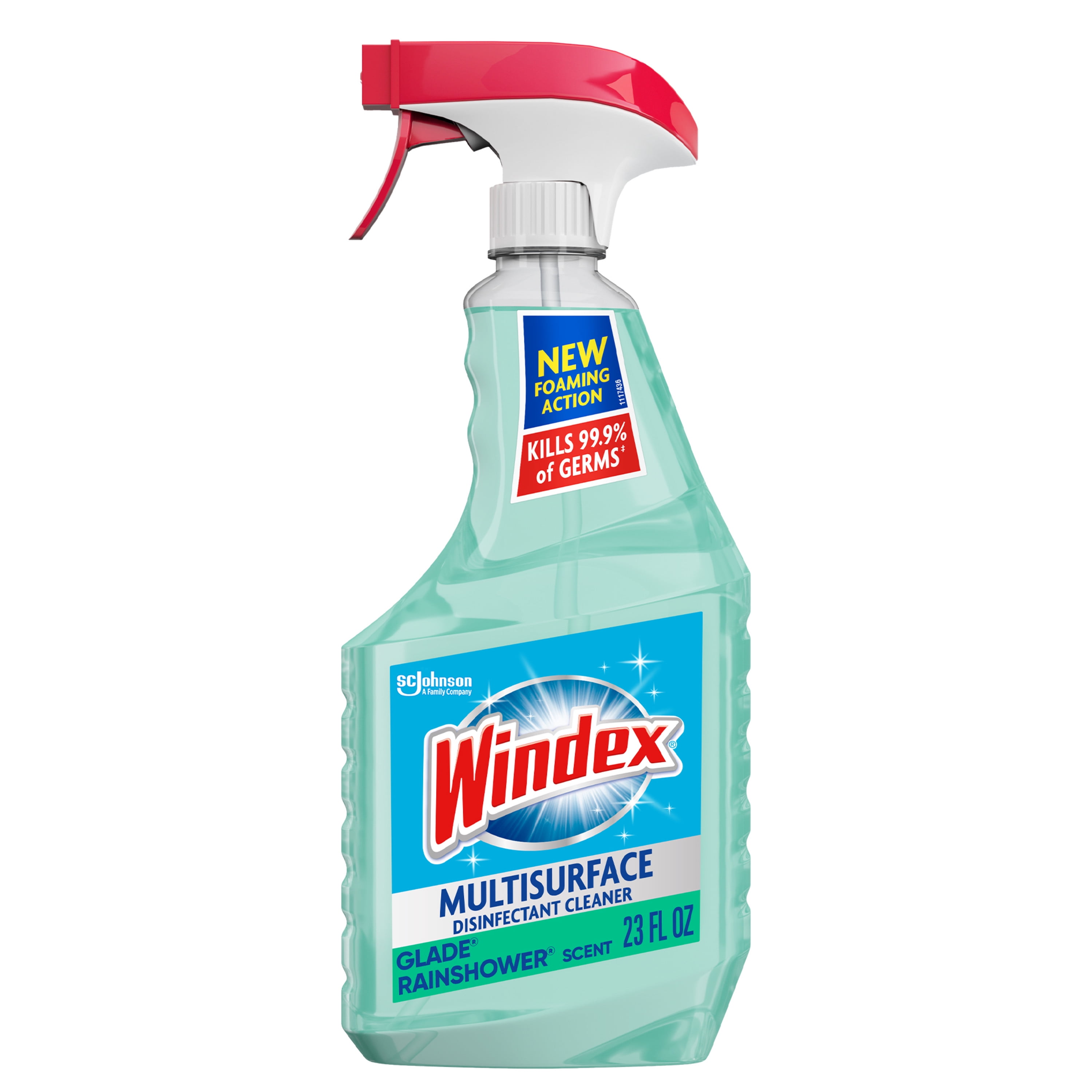 Windex Disinfectant Cleaner Multi-Surface with Glade Rainshower, Spray ...