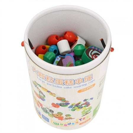 Noref Wooden Bead Threading Toy, Wooden Bead Toy, Portable Children ...