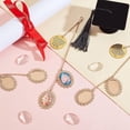 1Box DIY Zinc Alloy Graduation Season Hat Brims Photo Pendant Golden ...