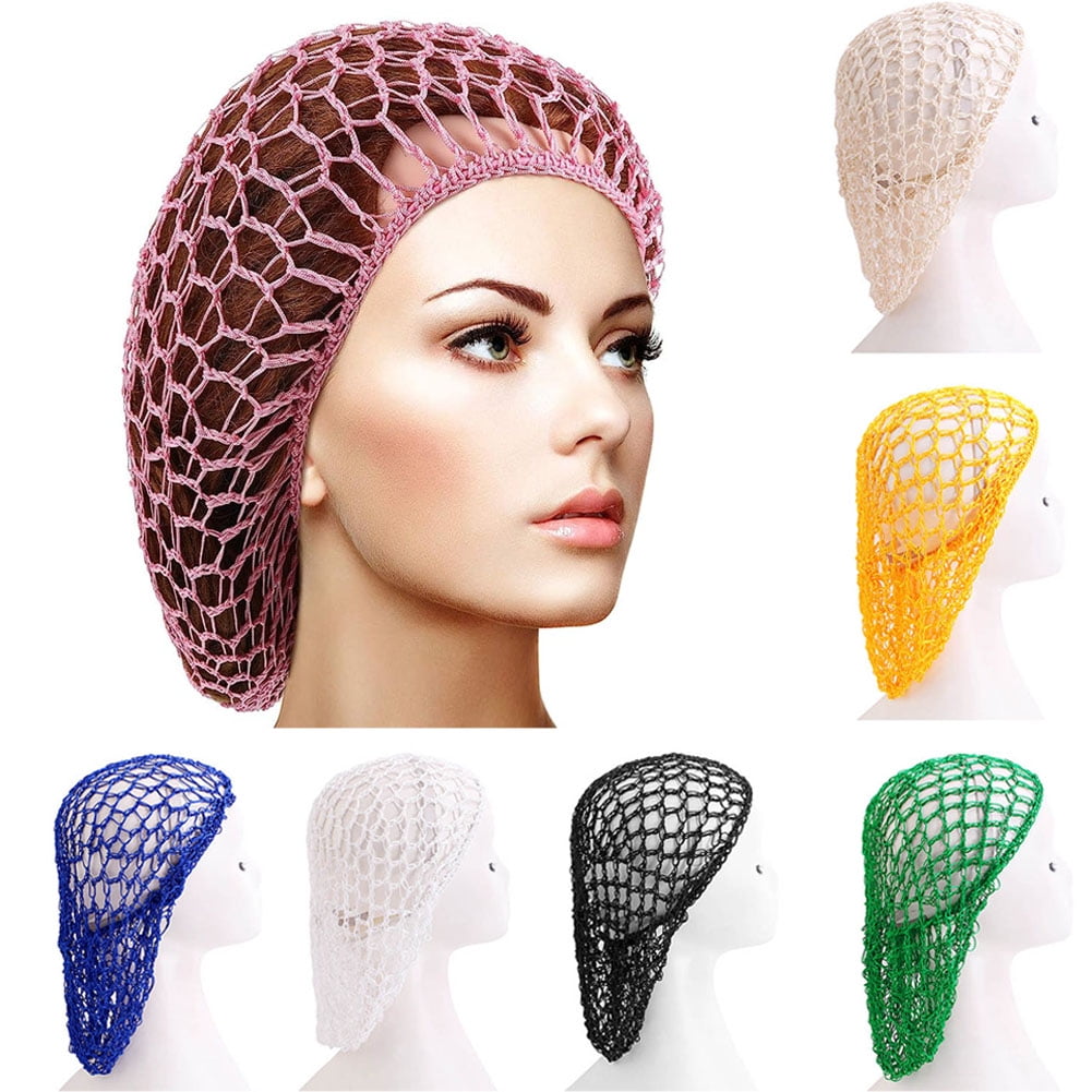 Mesh Hair Net Rayon Crochet Hair Nets Knit Snood Hat Crocheted Sleep ...