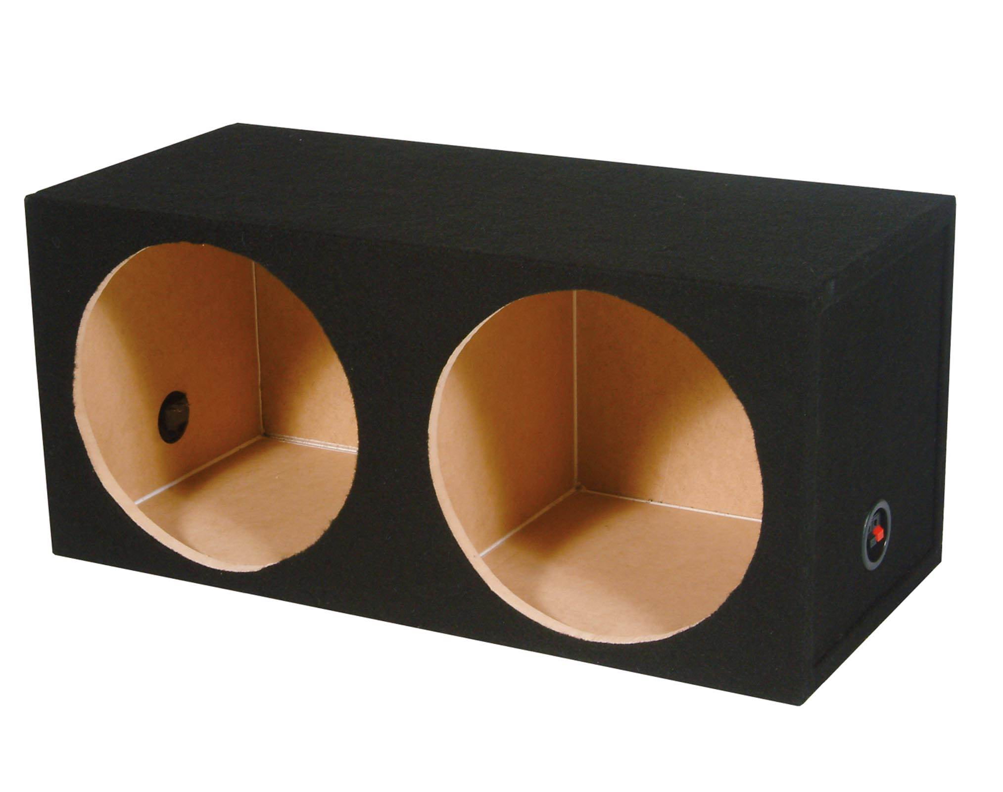 Q-POWER 15" Dual Sealed Car Audio Subwoofer Sub Box Enclosure | 34 x 16 ...