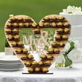 D-GROEE Chocolate Display Stand Wooden Dessert Stands Heart Shaped ...