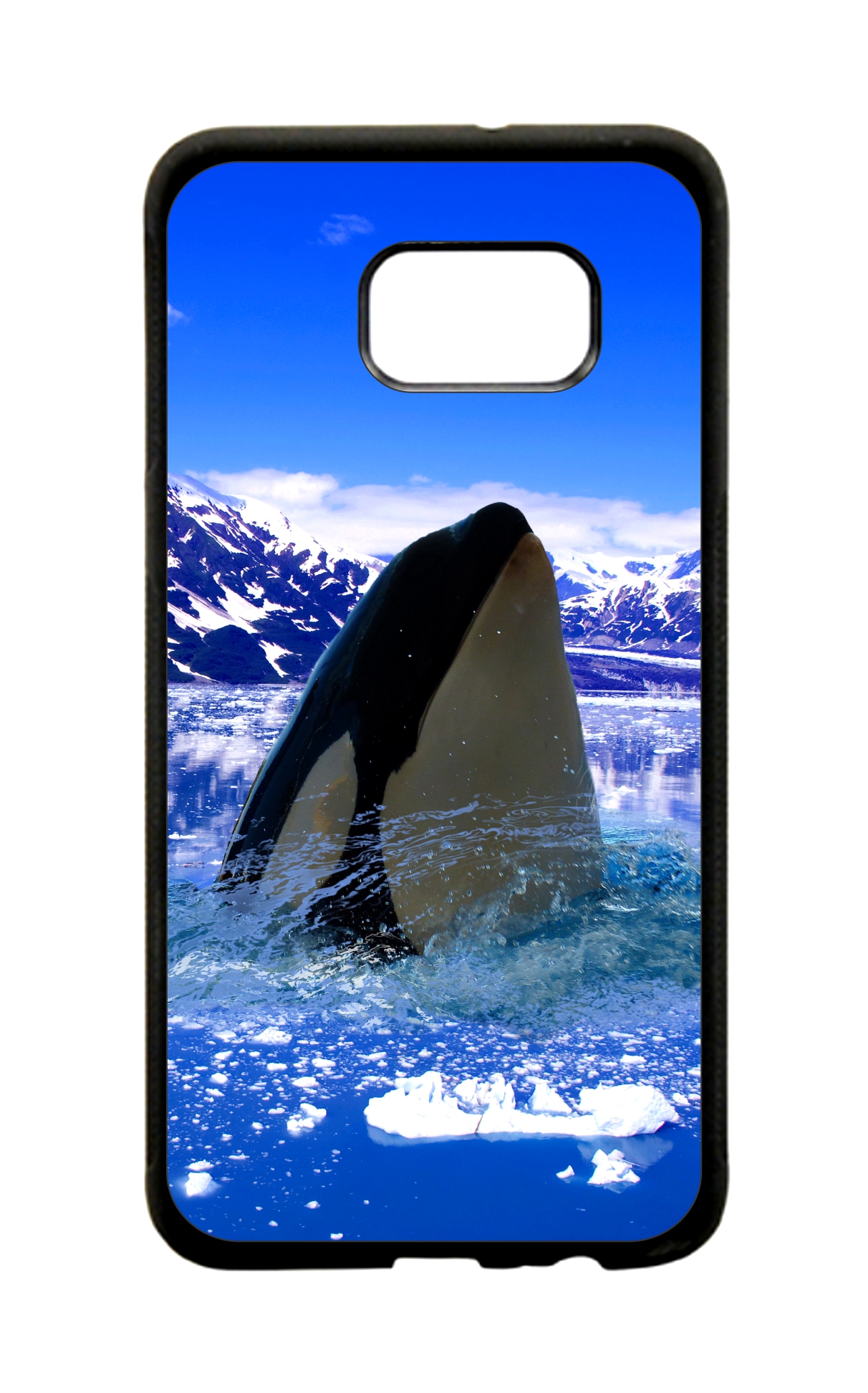 Polar Arctic Orca Killer Whale Design Protective Black Plastic Phone ...