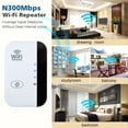 JGOO WiFi Extender Signal Booster Up to 3000 Square Feet and 30 Devices, WiFi Booster Range ...