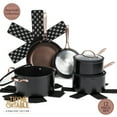 Thyme & Table 12-Piece Non-Stick Signature Cookware Set, Rose Gold, Durable & Versatile ...