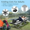 Camping Cots for Adults with 600lbs Load Capacity, Folding Camping Cot ...