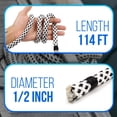 Golden Cock, Boat Anchor Rope, 1/2" x 114FT, Double Braided Nylon ...