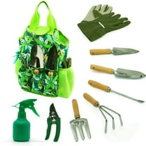 Walmart 5-Piece Garden Tool Set with Detachable Tote Bag and Folding ...