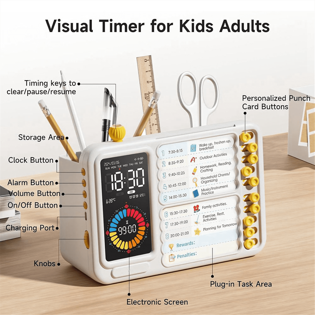 Click here for Unbranded Visual Timer For Kids Adults  Adhd Timer... prices