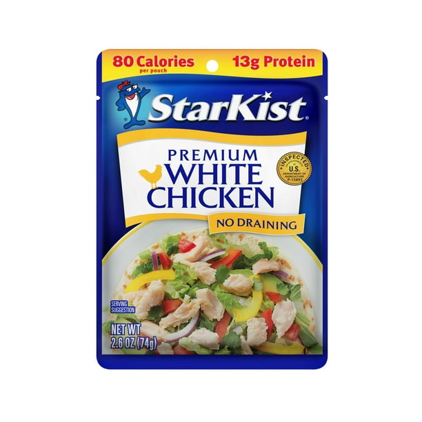 StarKist Premium White Chicken, 2.6 oz Pouch - Walmart.com