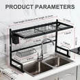 Sunthon Over Sink Dish Drying Rack Stainless Steel Kitchen Supplies ...