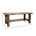 Homestead Collection Coffee Table w/ Shelf, Stain & Clear Lacquer ...