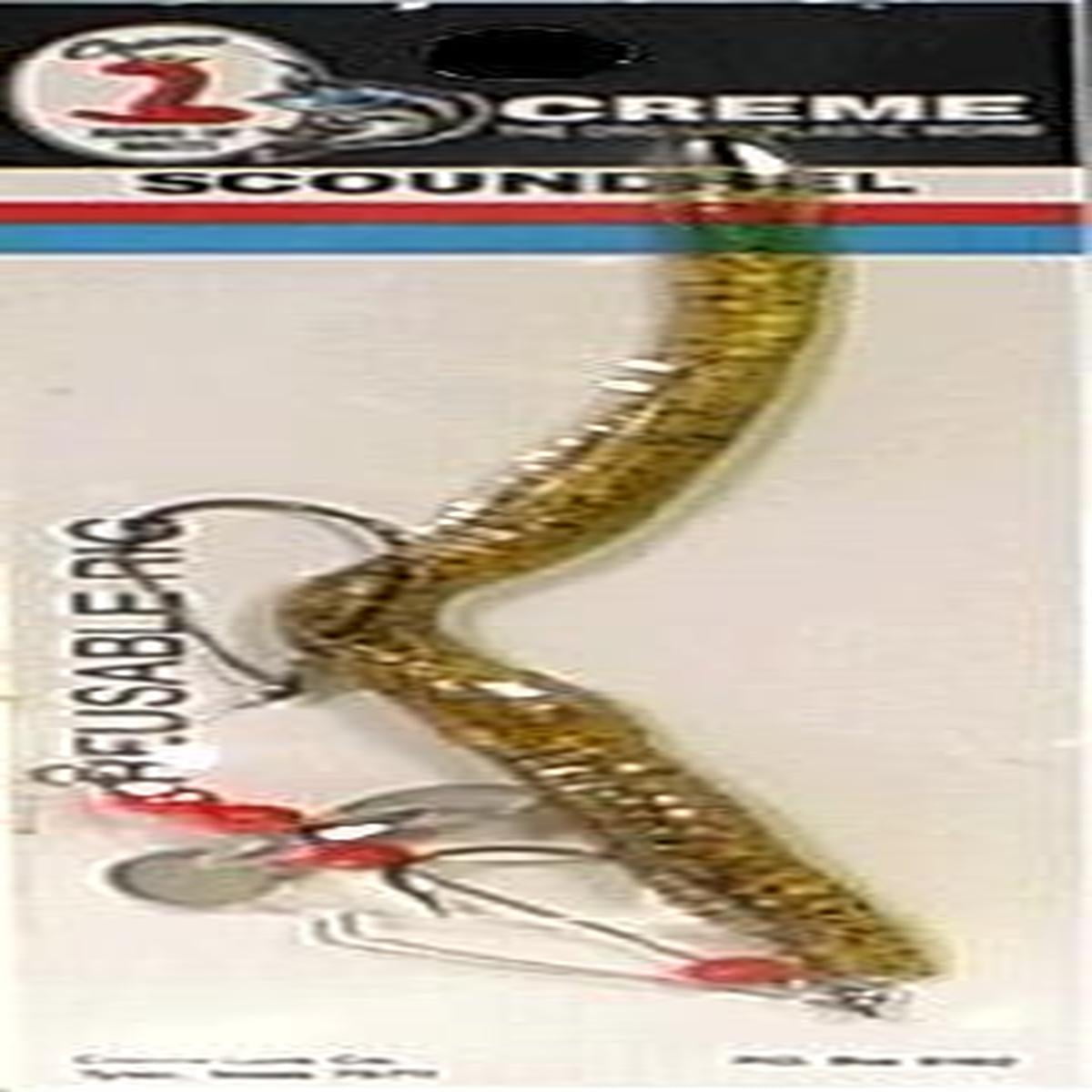 Creme Pre-Rigged Weedless 6" Scoundrel Worm Lure, Ice Tea - Walmart.com ...