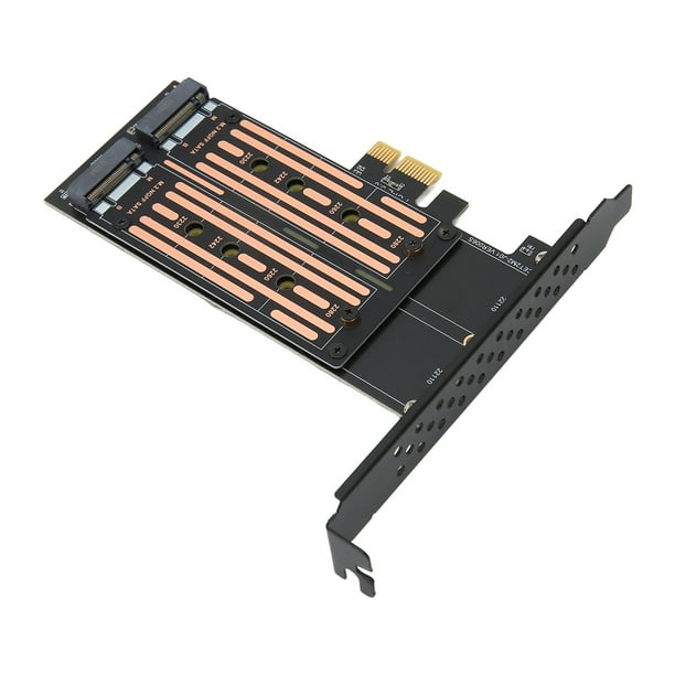 M.2 NVMe To PCIE Adapter, MSI NCQ Supported Plug and Play Dual M.2 PCIE ...
