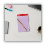 Universal 5x8 Orchid Colored Perforated Note Pads, Narrow Rule, 50 ...