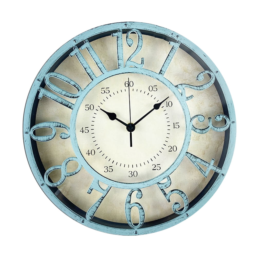 12-inch creative Nordic simple retro clock quartz clock - Walmart.com
