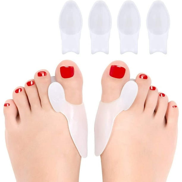 Valgus Protection et Séparateurs D'orteils,4 PCS Gel Souple Attelle ...