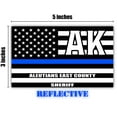 Reflective Aleutians East County Alaska AK Thin Blue Line Stealthy Old ...