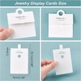 180 Pcs 6 Styles Cardboard Ring Display Cards Rectangle White 4x2-3/8 ...