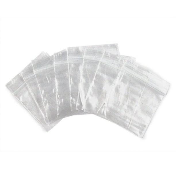 Self Locking Plastic Bags All Purpose Storage Baggies 100 pack - 2 x 2 ...