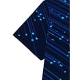 Deep Blue Starry Sky Meteor 3D Print Men's Short Sleeve T-Shirt, New ...