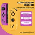 SPBPQY Game Controller for Nintendo Switch, Neon Purple and Orange ...