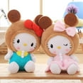 Big Size Hello Kitty Cartoon Biscuit Cat Plush Toys Sanrio Cute Melody Soft Stuffed Plushie ...