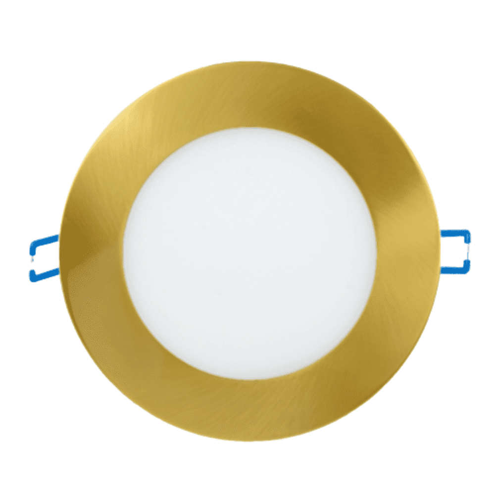 Perlglow 5 inch Slim Ultra-Thin Round Downlight Luminaire, Brushed ...