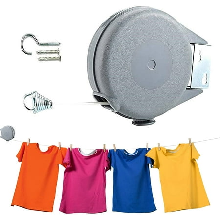Retractable Outdoor Clothesline | Adjustable Laundry Line,Indoor ...