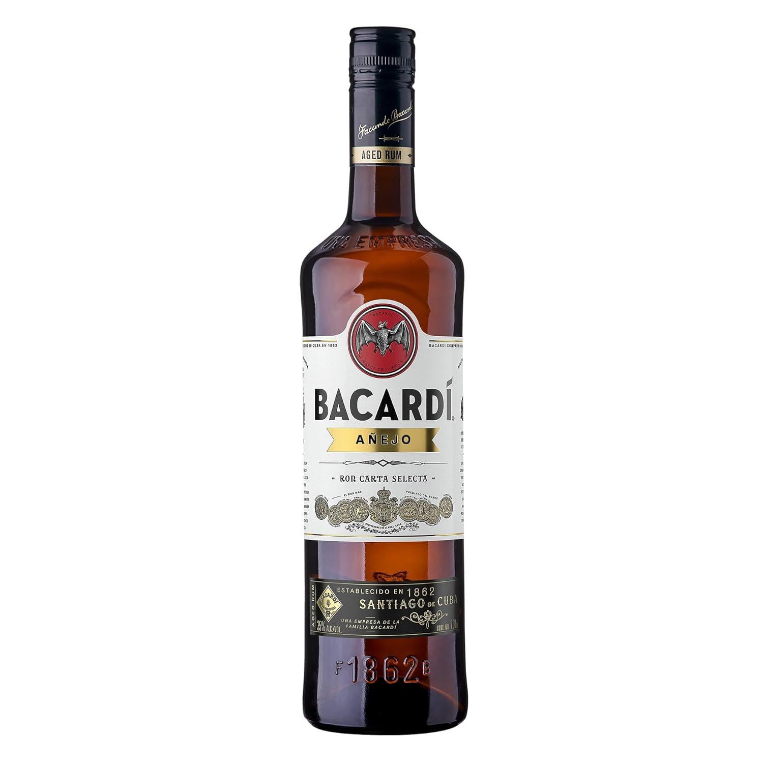 Pack de 4 Ron Bacardí Añejo 700 ml | Walmart en línea