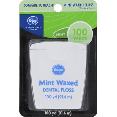 REACH Mint Waxed Dental Floss, 55 Yard - Interdental Tooth Care ...