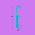 Conair Wide-Tooth Shower Comb with Hook Handle, Detangles & Distributes ...