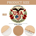 2D flat, an 8 - inch wooden sign. "GOD BLESS THE USA". Beautiful ...