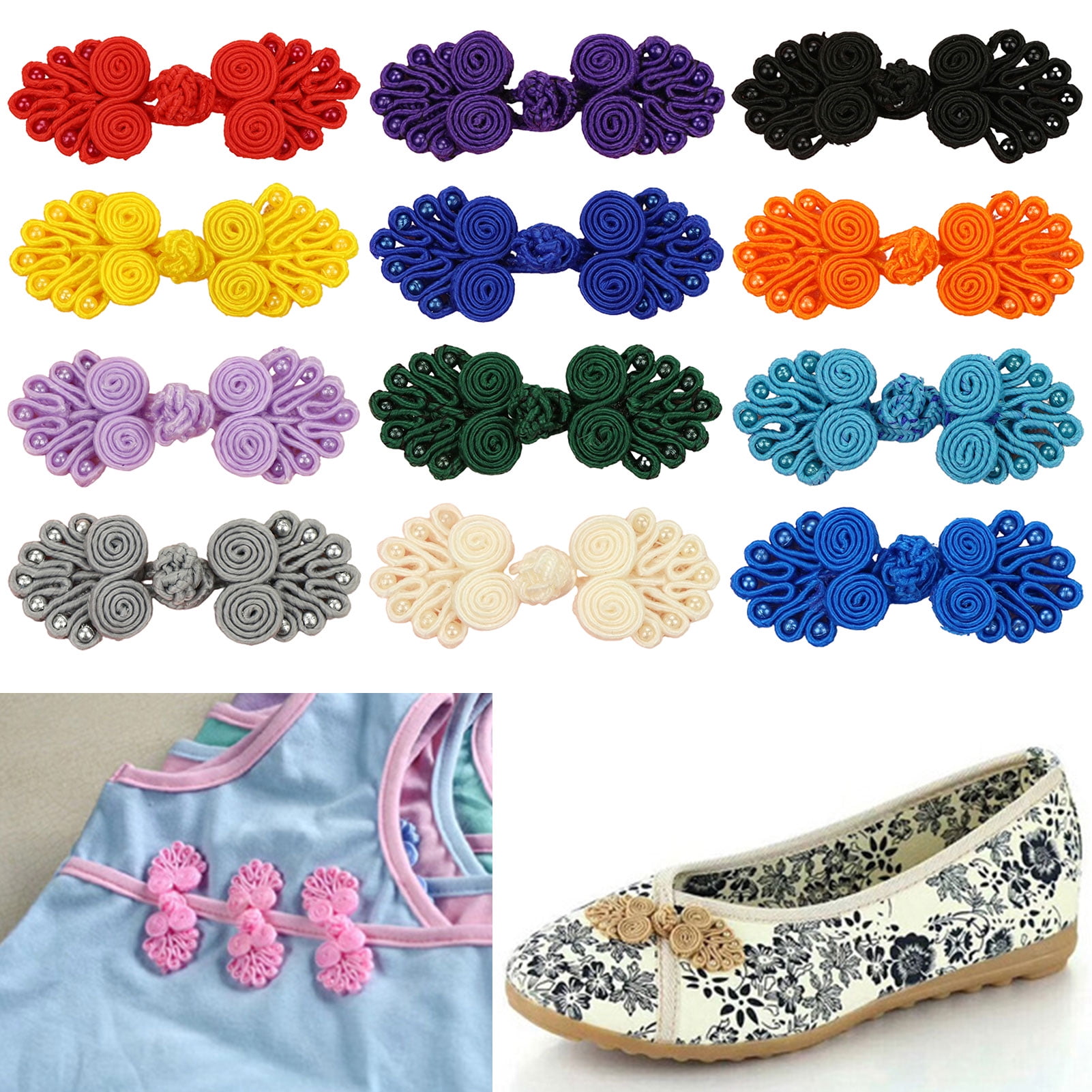 Hesroicy 5 Pair Sewing Buttons Vintage Chinese Style Clothing ...