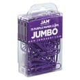 JAM Paper Jumbo Paper Clips, Purple, 75/Pack, Large - Walmart.com