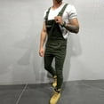 BZGTZT Denim Bib Overalls for Men Big and Tall Work Overalls Fashion ...
