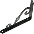 (2 pack) Hyper Tough 8" x 5-1/2" Shelf Bracket, Decorative Scroll ...