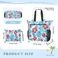 DIXRUYEE Large Water-Resistant Tote Bag with Wet Pocket & Matching ...