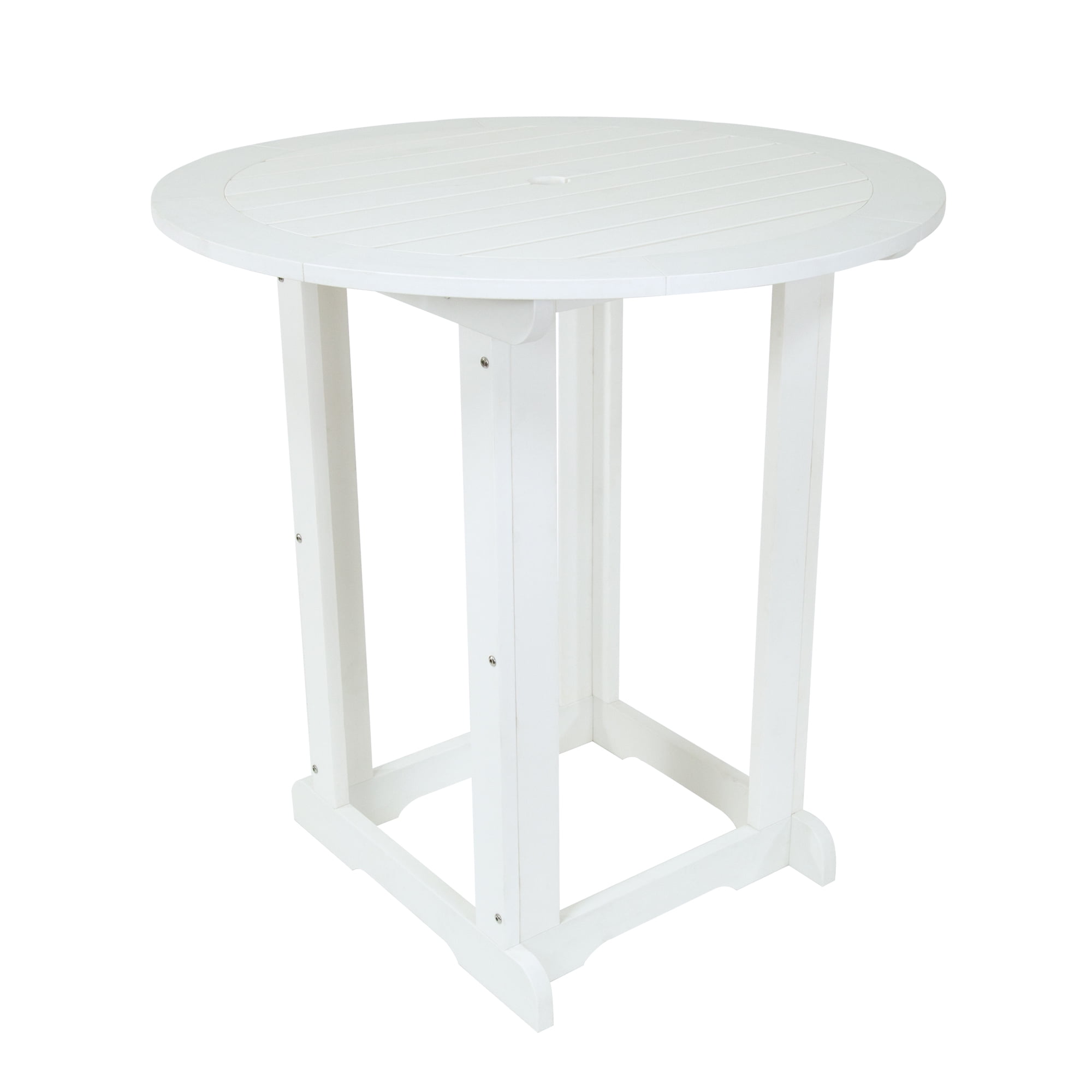 Counter High Plastic Table - White - Walmart.com