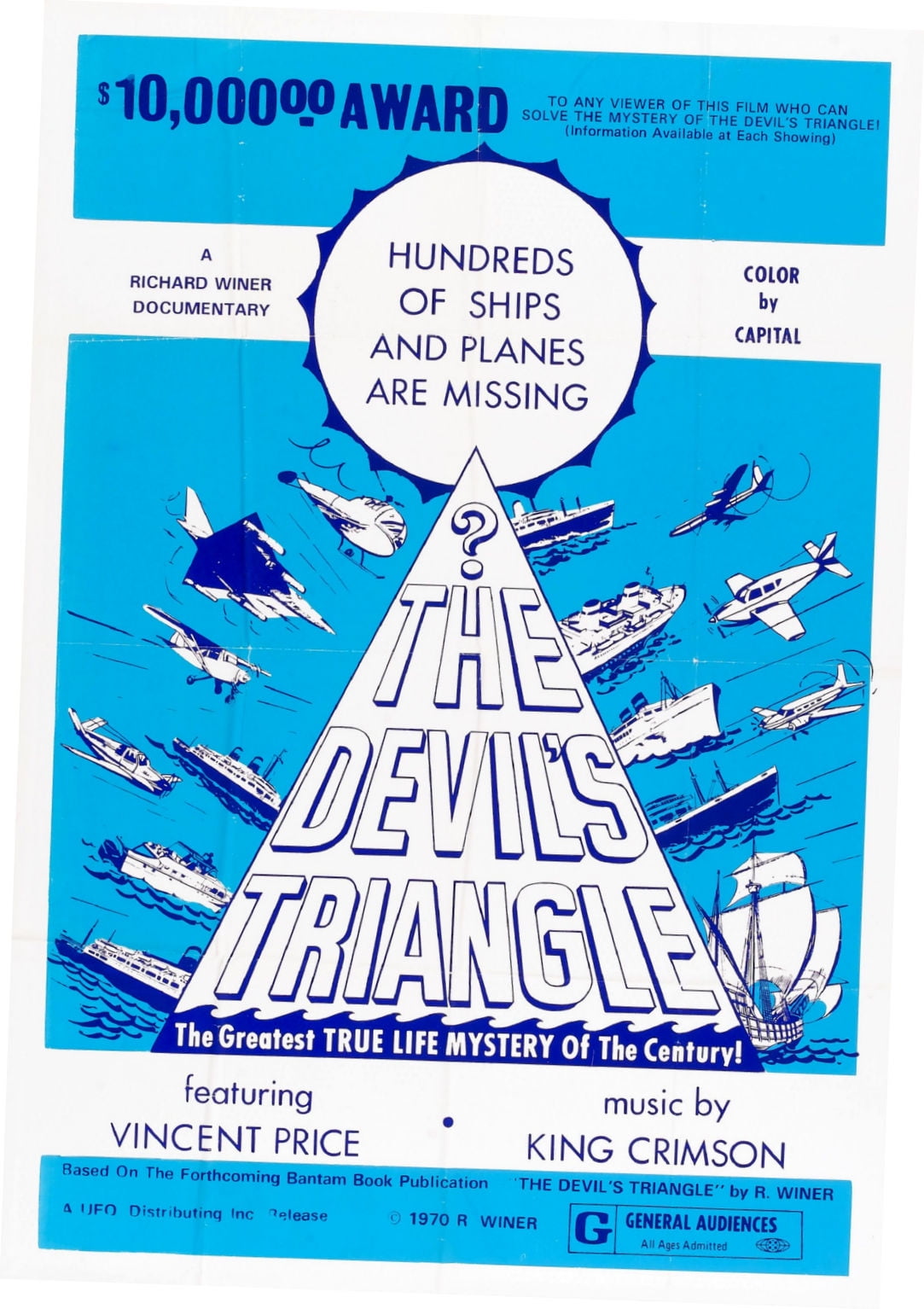 Devils Triangle The Movie poster 12x16 Print on Metal Sign 12in x 16in ...
