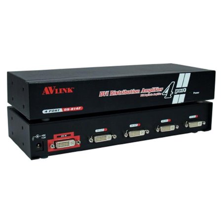 QVS MDVI-14 4 Port DVI Digital Video Splitter & Distribution Amplifier ...