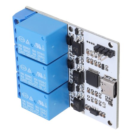 USB Relay Module, USB To Serial Relay Module Overcurrent Optocoupler ...
