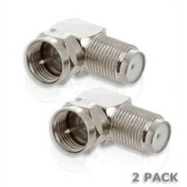 PREMISA F-TYPE Right Angle Cable Connector with 2 Pack: TV Accessories ...