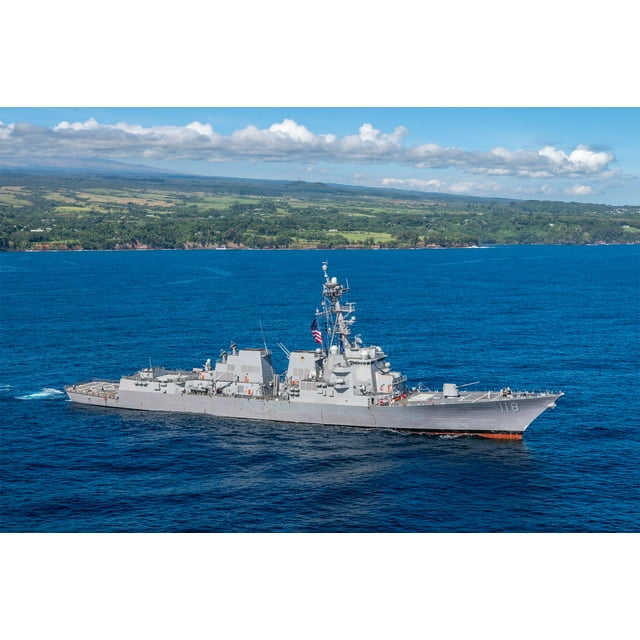24x36 gallery poster, USS Daniel Inouye (DDG-118) - Walmart.com