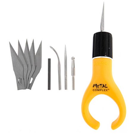 Finger Tip Control Precision Swivel Knife - Cushion Grip with 5 Spare ...