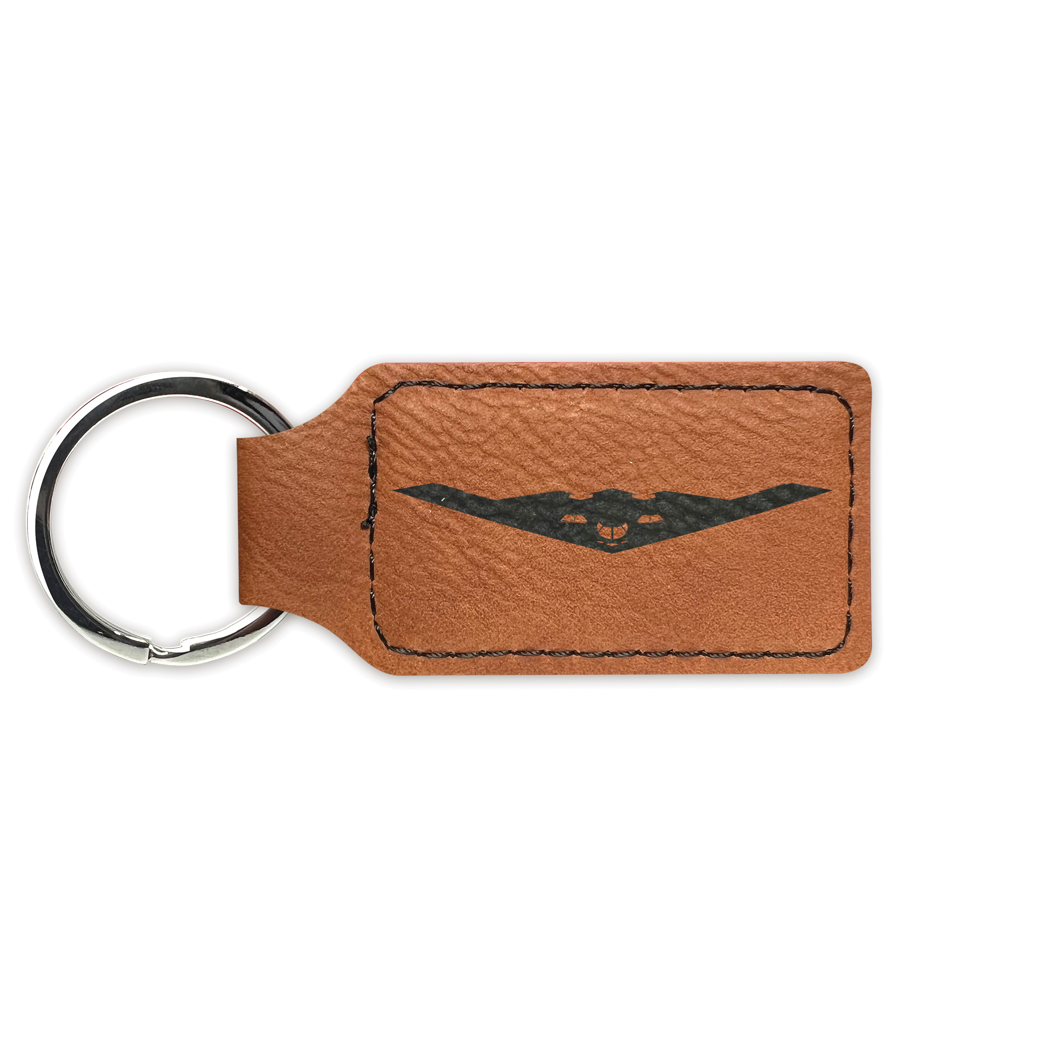 B-2 Spirit Keychain Leatherette Rectangle - Laser Engraved - Many ...