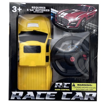 Super Race Car with Steering Wheel Remote Control - Walmart.com