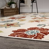 Orian Garden Chintz Woven Olefin Area Rug - Walmart.com