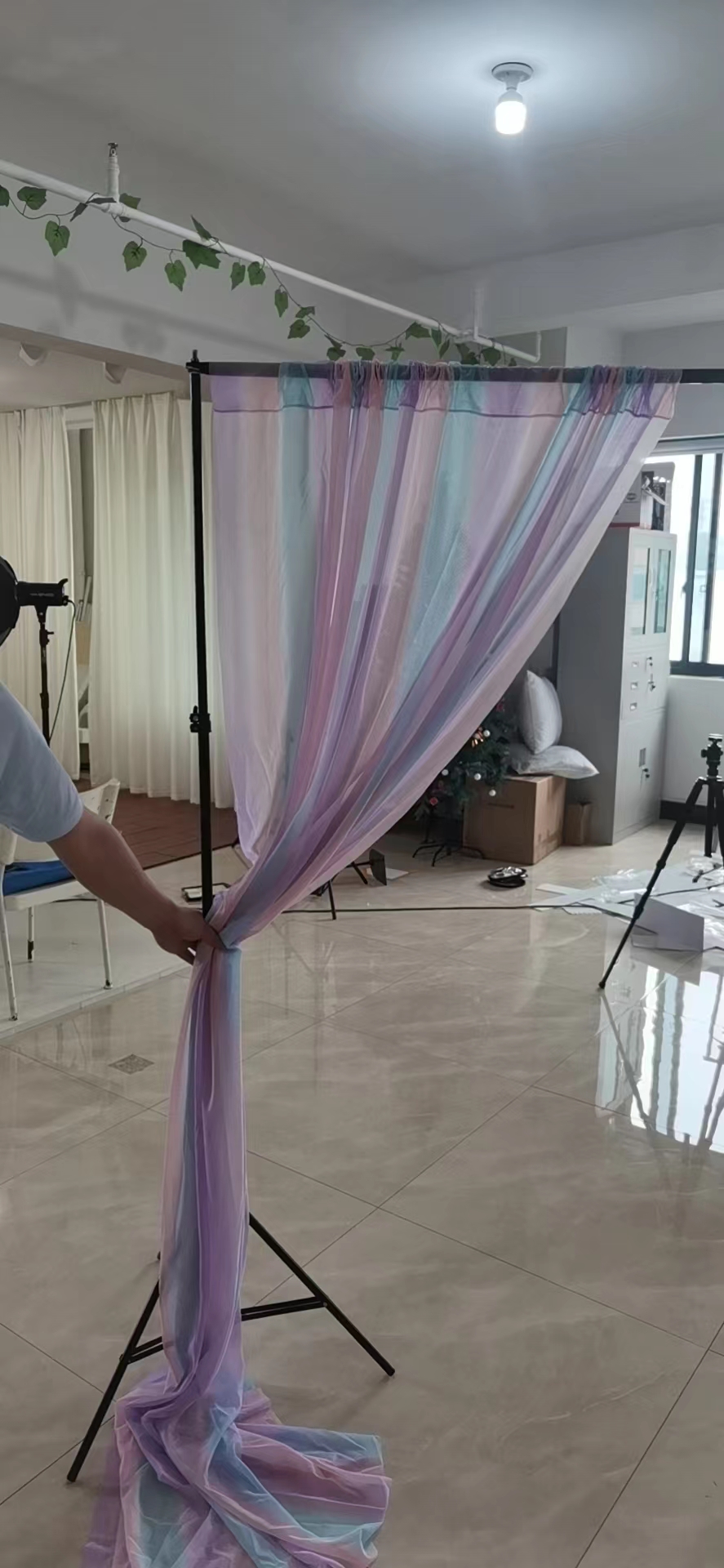 Net Gauze Shade Wedding Photo Prop Curtain Home Decor Translucent For ...